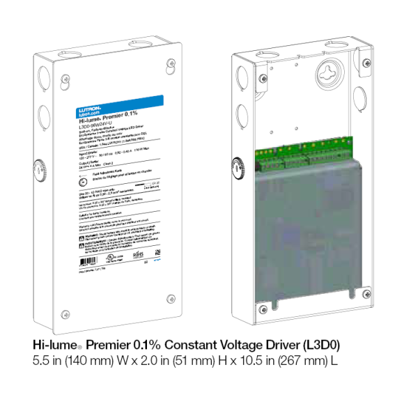 Lutron 3-wire and EcoSystem Dimming Drivers – PreciseLED | Specification Grade LED Architectural ...