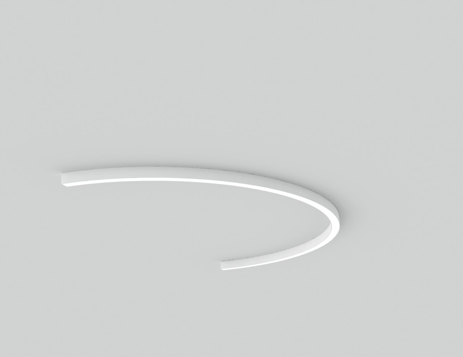 Zenlite® Arc 1 Inch Curved Lighting System Surface Mount – PreciseLED ...